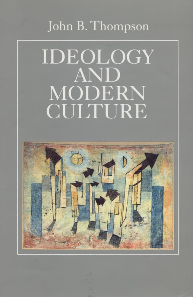 Ideology and Modern Culture | Stanford University Press